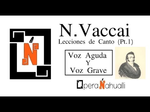 Vaccai (Pt1) - Lecciones de canto (Voz Aguda y Voz Grave) - YouTube