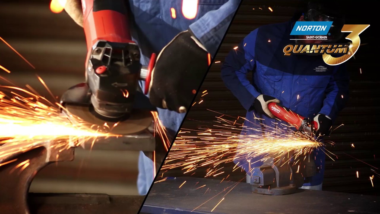 Norton Quantum3 Combo – the disc that can grind, cut and bevel - YouTube