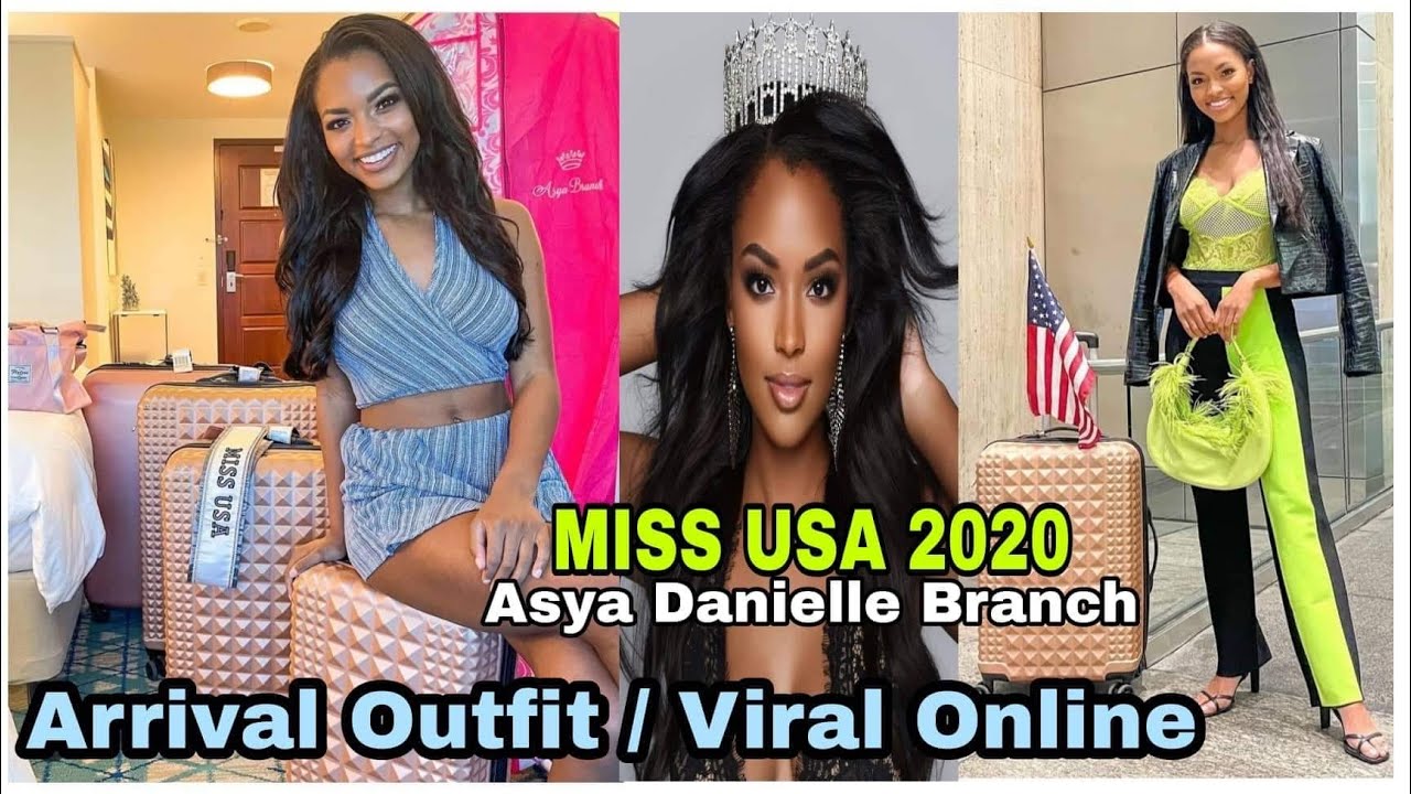 MISS USA 2020 | ASYA DANIELLE BRANCH | ARRIVAL OUTFIT - YouTube