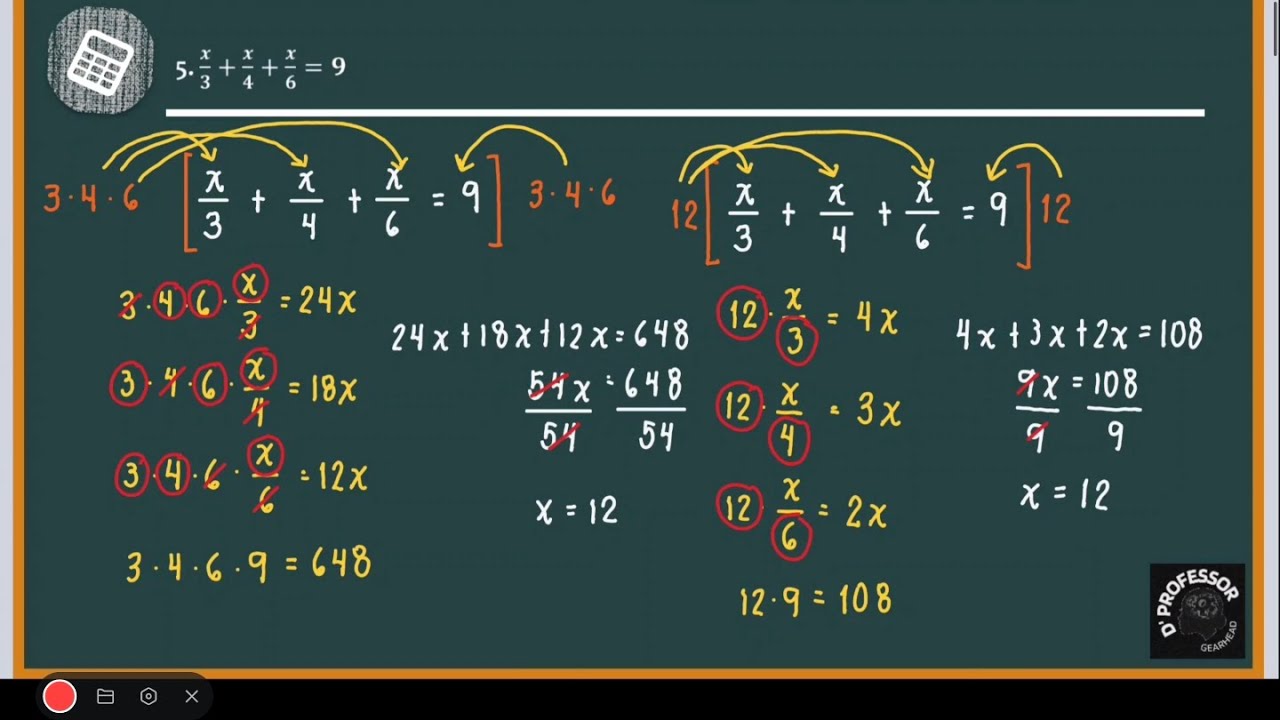 Algebra - Transposition Method - YouTube