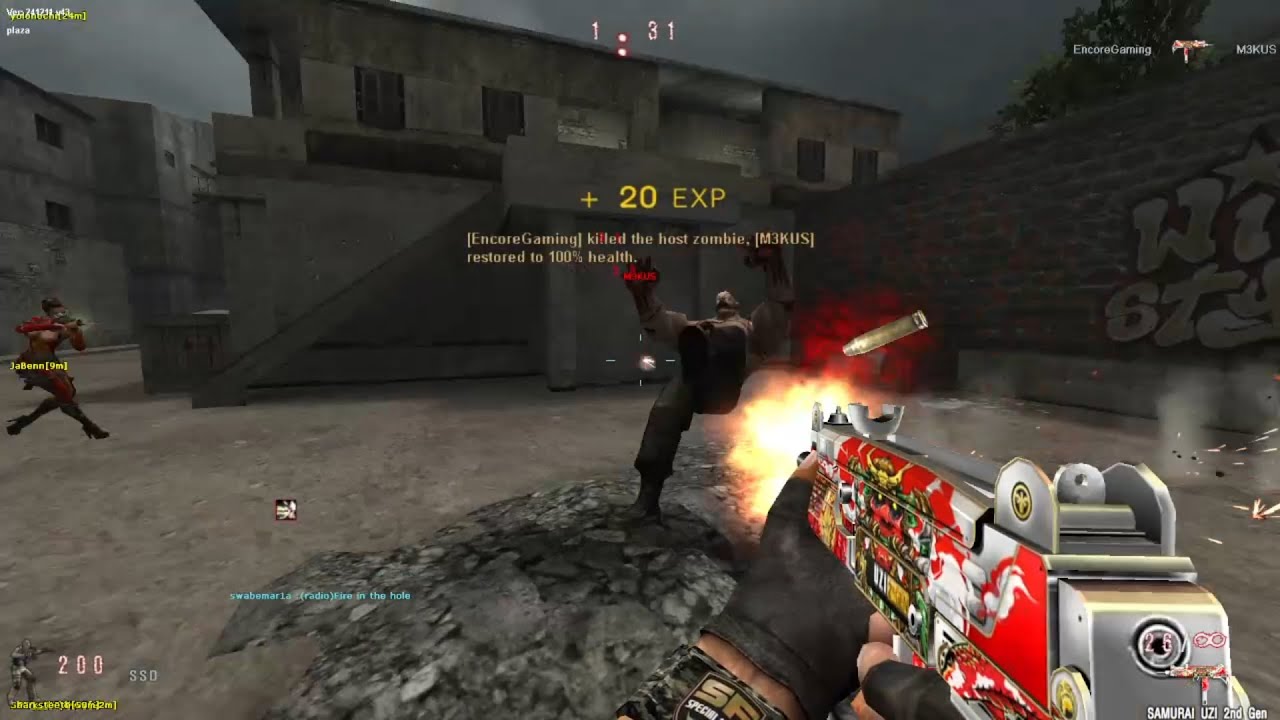 SAMURAI UZI 2ND Gen Zombie Mode Gameplay | SF RUSH - YouTube