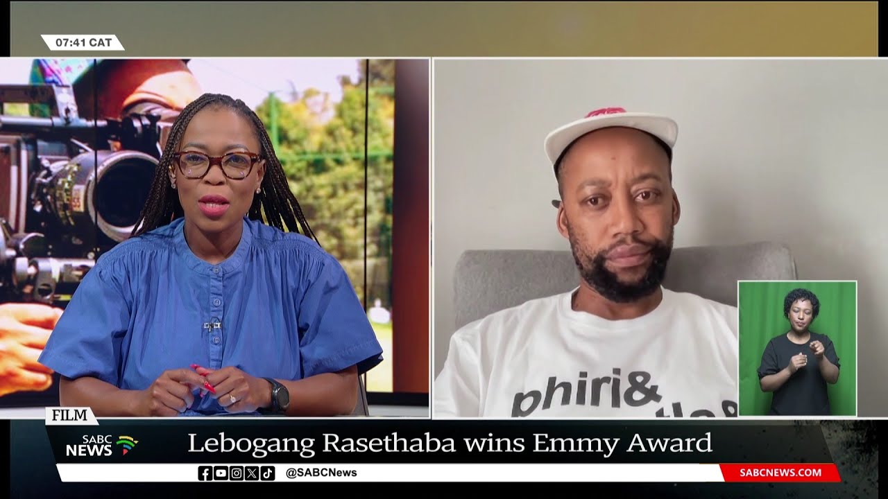 FILM | Lebogang Rasethaba wins Emmy Award - YouTube