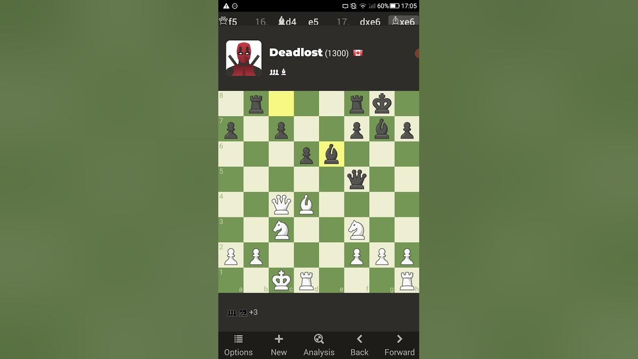 I beat the new bot Deadlost bot on chess.com #chesscom #chess #chessbots .Subscribe for more ...