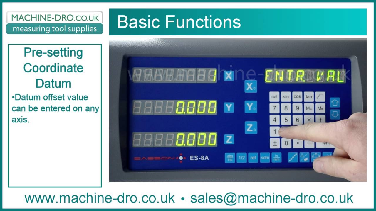 Beginners Guide to Using Basic DRO Functions including Zero an Axis, MM ...