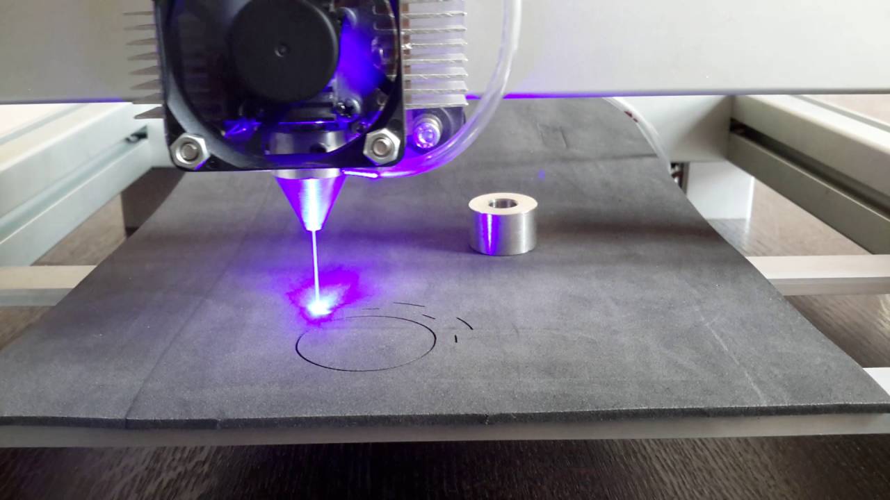 Laser plotter 6,5w - YouTube