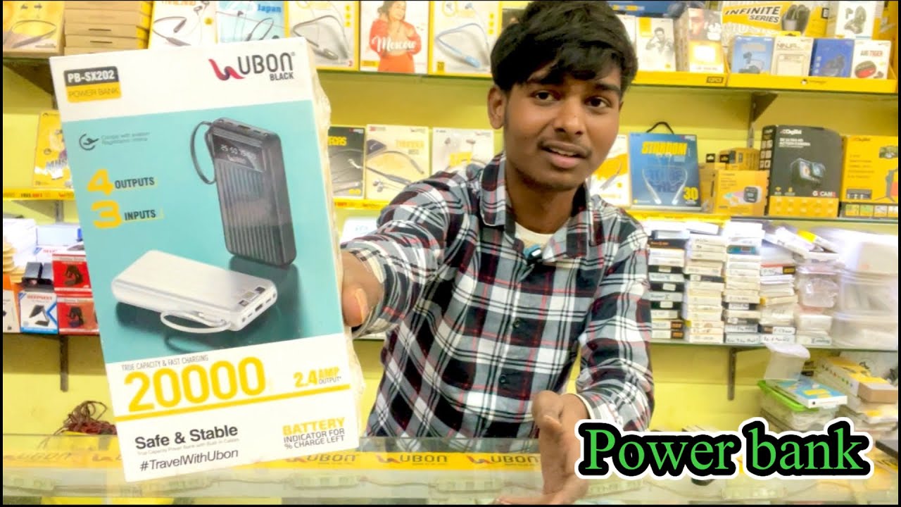 Ubon 2000mah power bank unboxing | power bank review | PB-SX202 power ...
