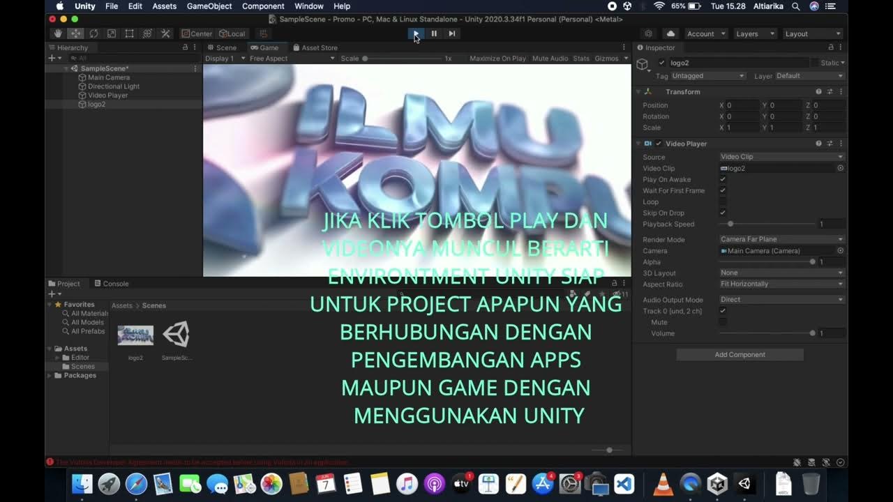 TUTORIAL DASAR UNITY - YouTube