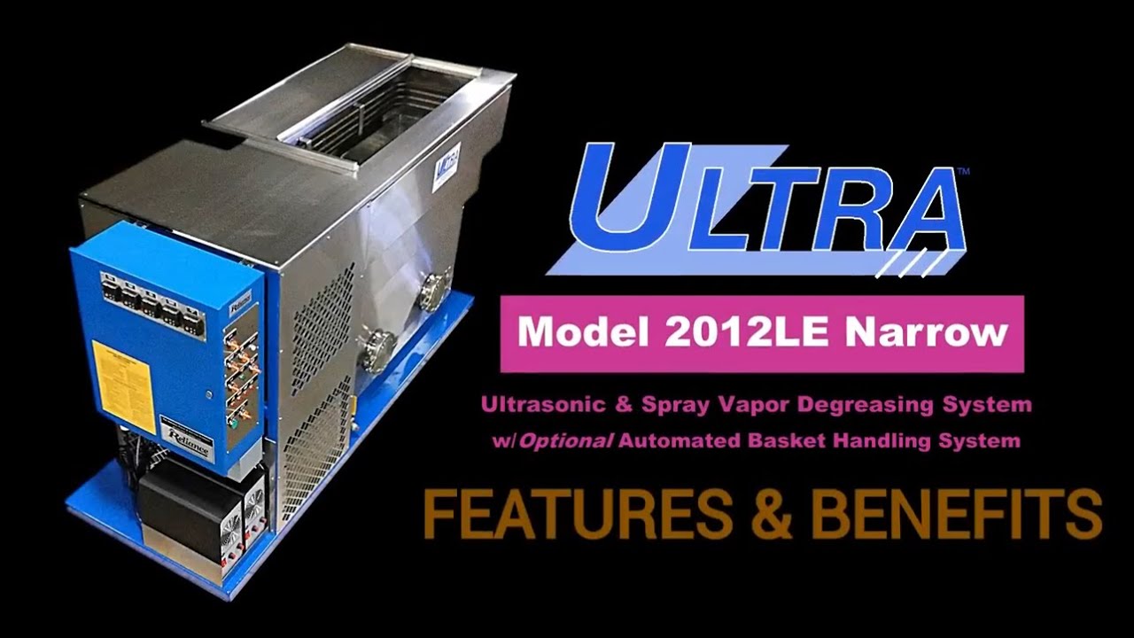 ULTRA 2012LE Vapor Degreaser Narrow - Fits Thru Doorway - YouTube
