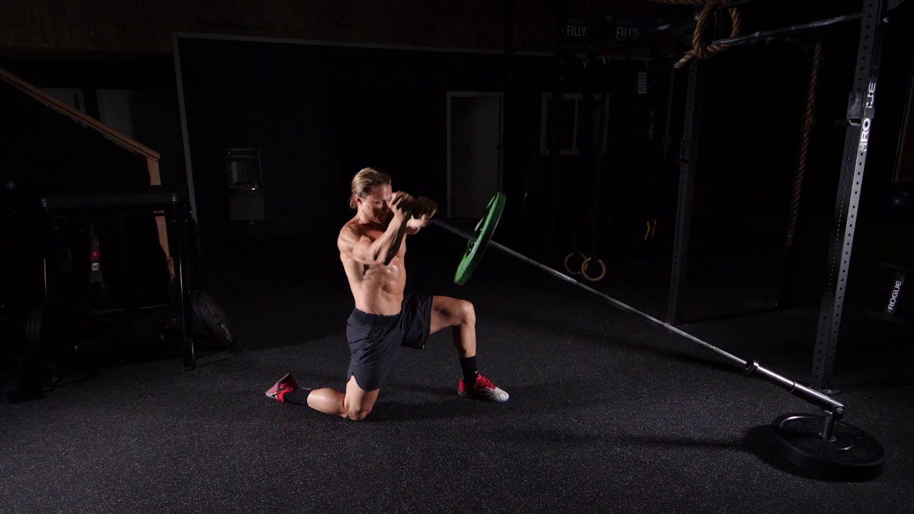 Half Kneeling Landmine Twists - YouTube