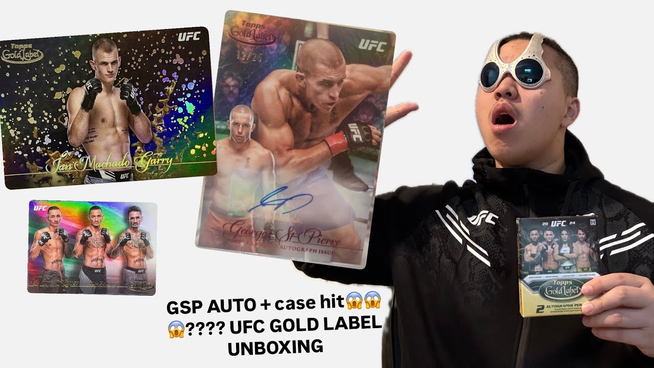 Topps 2024 UFC Gold Label unboxing (GSP AUTO with case HITTTTTTTTT ...