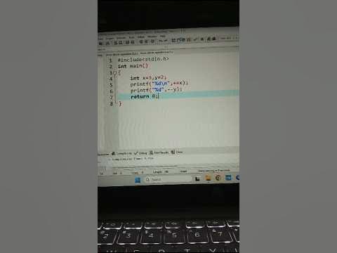 Increment and decrement operator question in C program. #coding #shorts #music #shotsvideo - YouTube