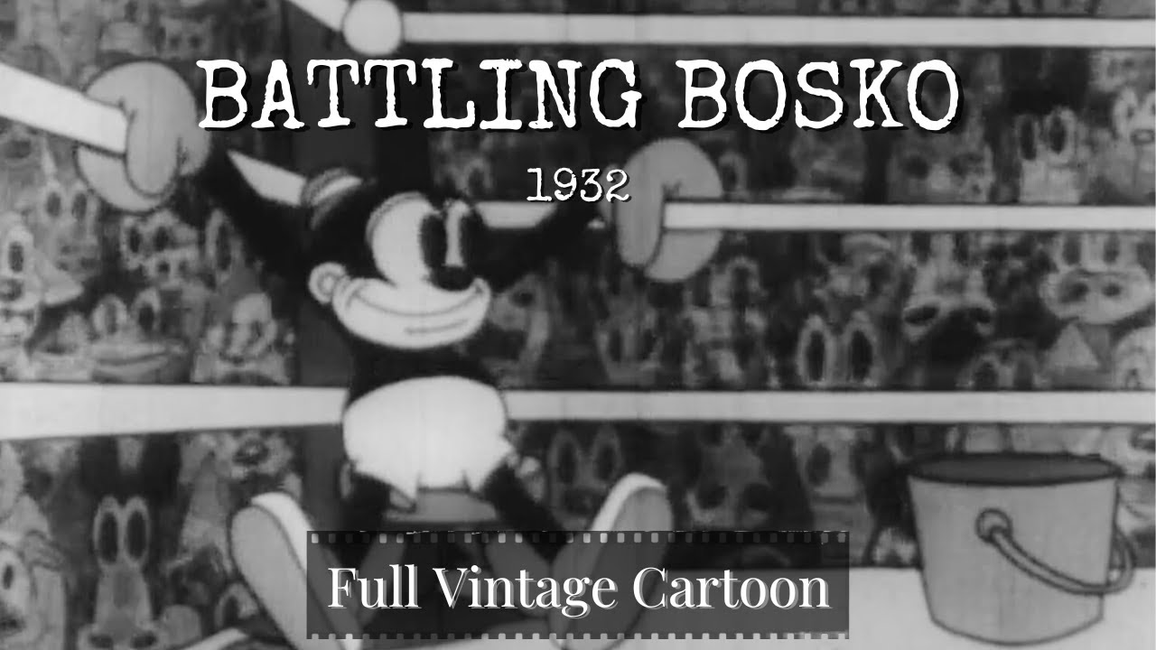 LOONEY TUNES | Battling Bosko | 1932 | Hugh Harman | Friz Freleng ...