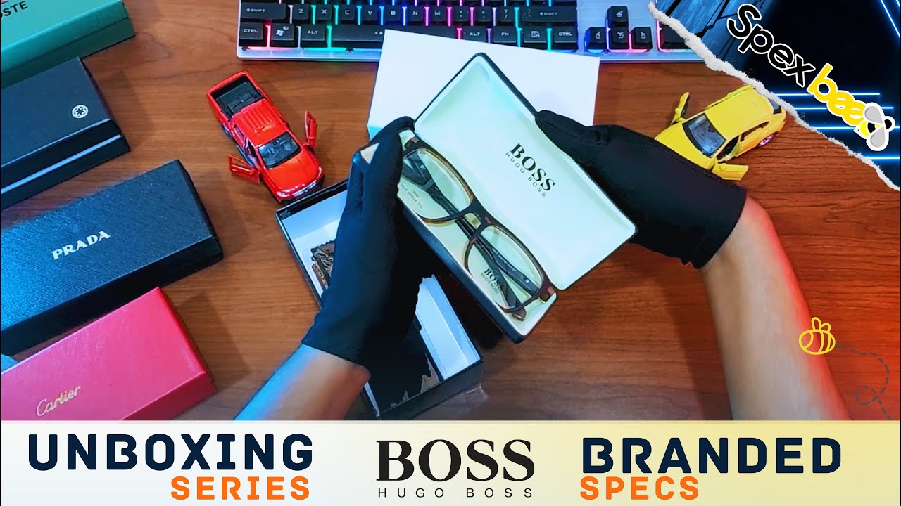 HUGO BOSS SPECS UNBOXING | Branded Spectacles | Premium Specs - YouTube