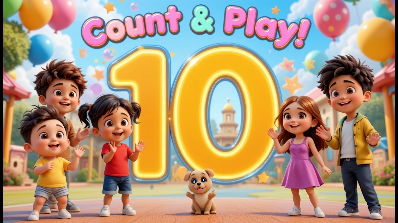 Counting Fun with Friends🎶 | Fun Nursery Rhyme for Kids | Learn Numbers ...