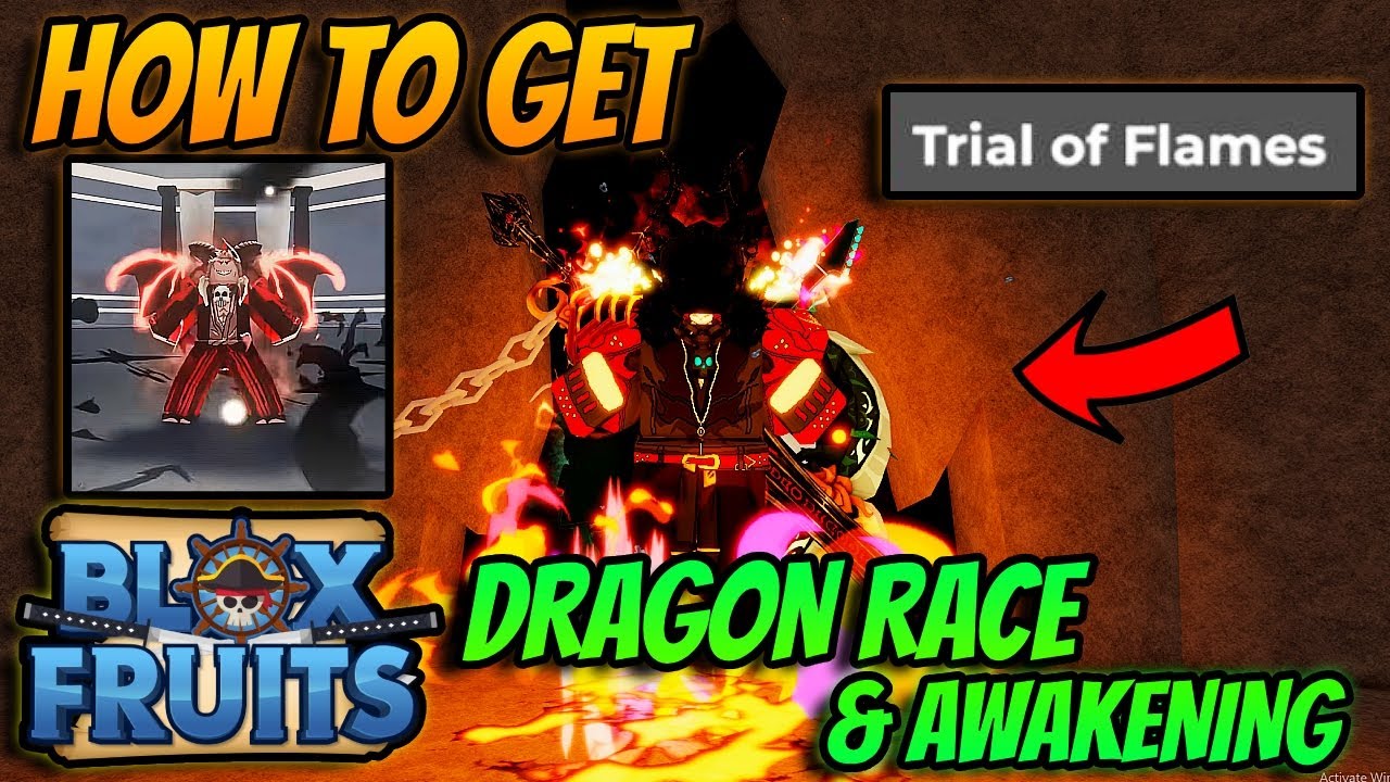 How To Get *NEW* Dragon Race & Awakening In Blox Fruits Dragon Update ...