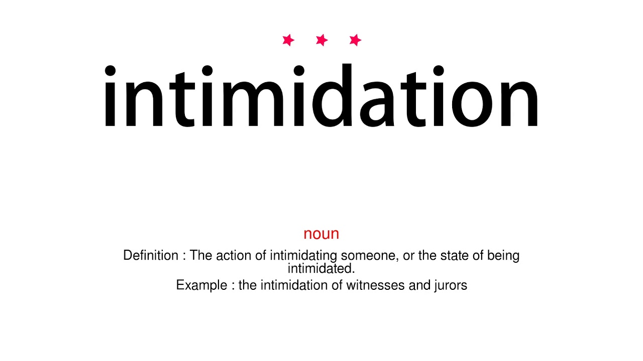 How To Pronounce Intimidation Vocab Today YouTube