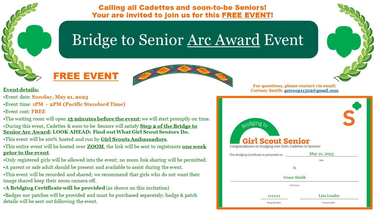 Girl Scout Bridge to Senior Arc Event 052123 - YouTube