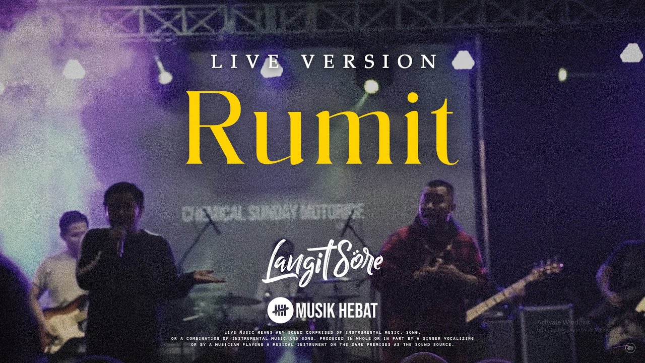 LANGIT SORE - RUMIT (LIVE #JHONOR12) - YouTube Music