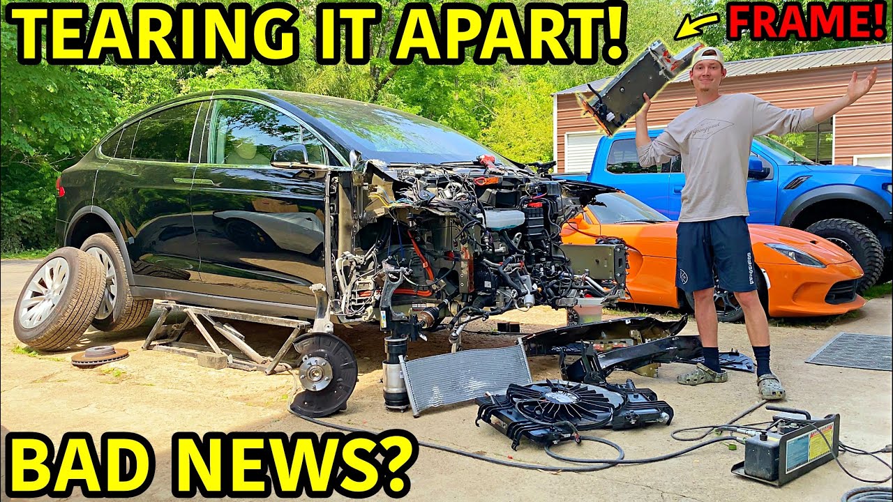 Rebuilding A Wrecked 2020 Tesla Model X Part 3 - YouTube
