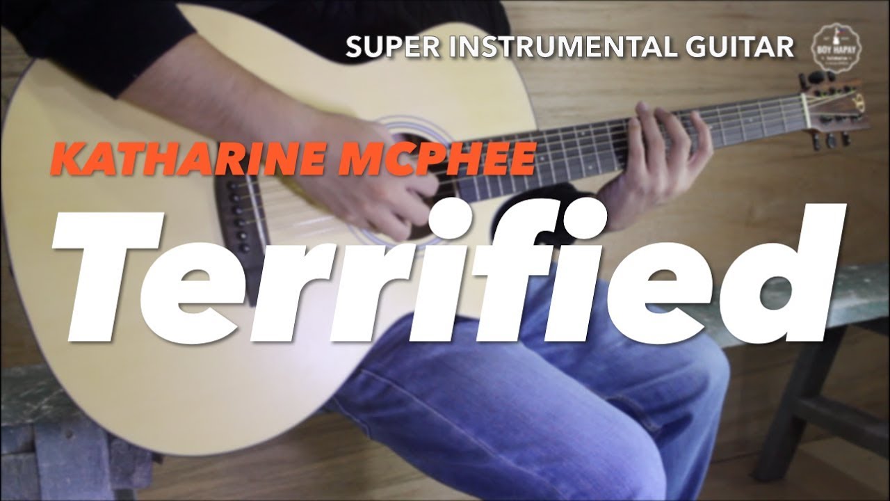Katharine Mcphee Terrified instrumental guitar karaoke cover with ...