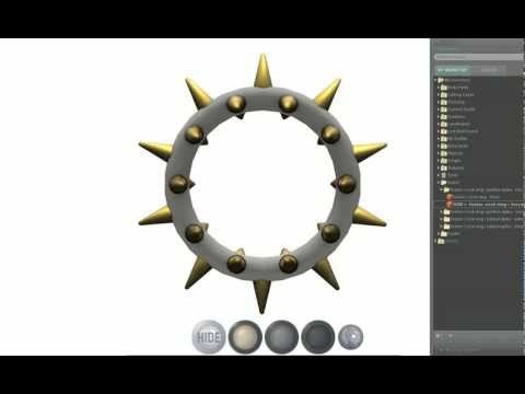 3D adult toy / spiked cockring by feeler
