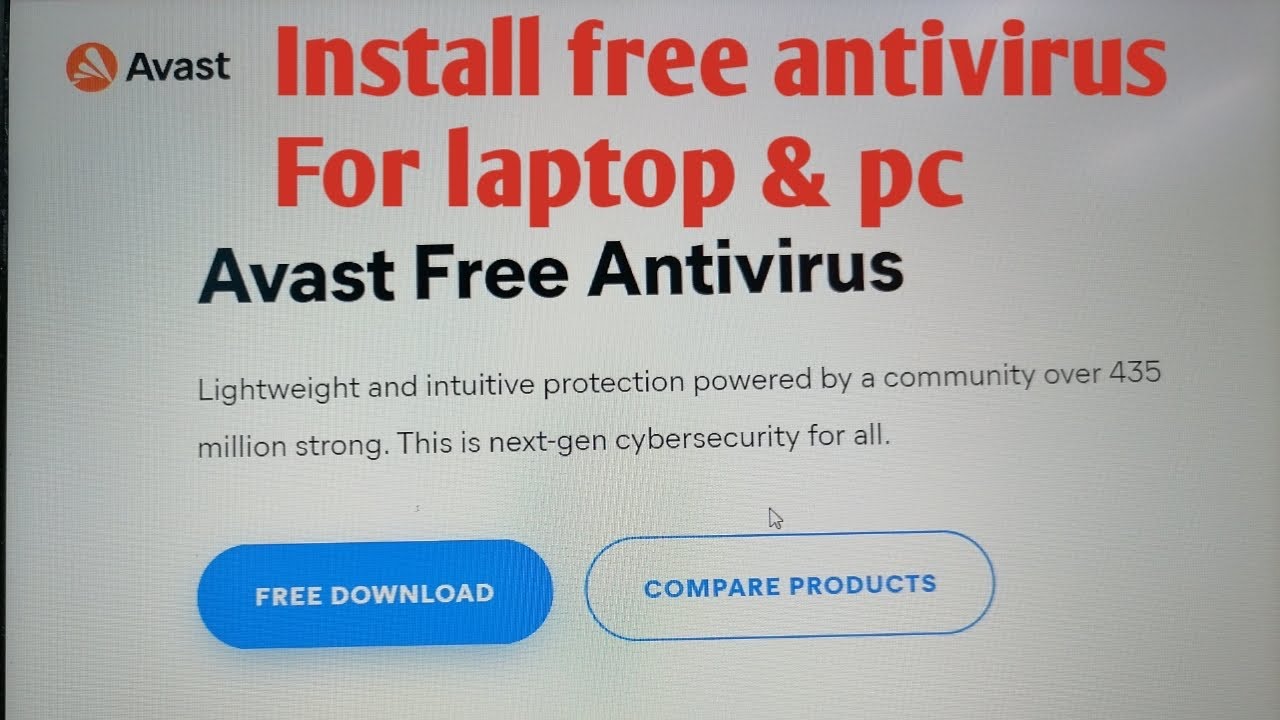 How to install free antivirus on windows 10| avast free antivirus ...