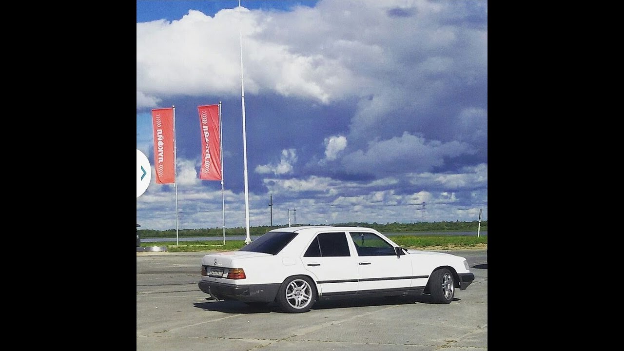 Mercedes Benz E-Class W124. Дрифт вокруг матиза. Drift w124 white ...