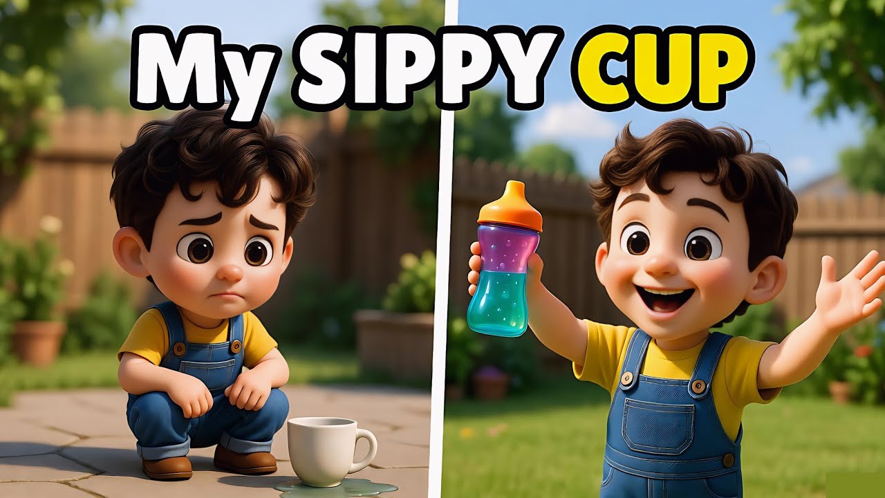 LITTLE SIPPY CUP SONG 🍼 | Fun & Cute Learning for Toddlers! 🎶 Kids Song ...