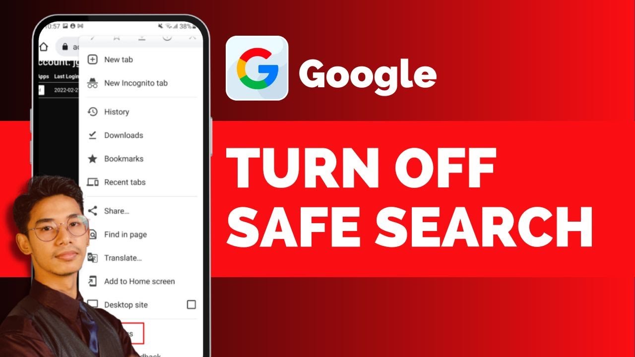 How To Turn Off Safe Search Mode On Google ! - YouTube