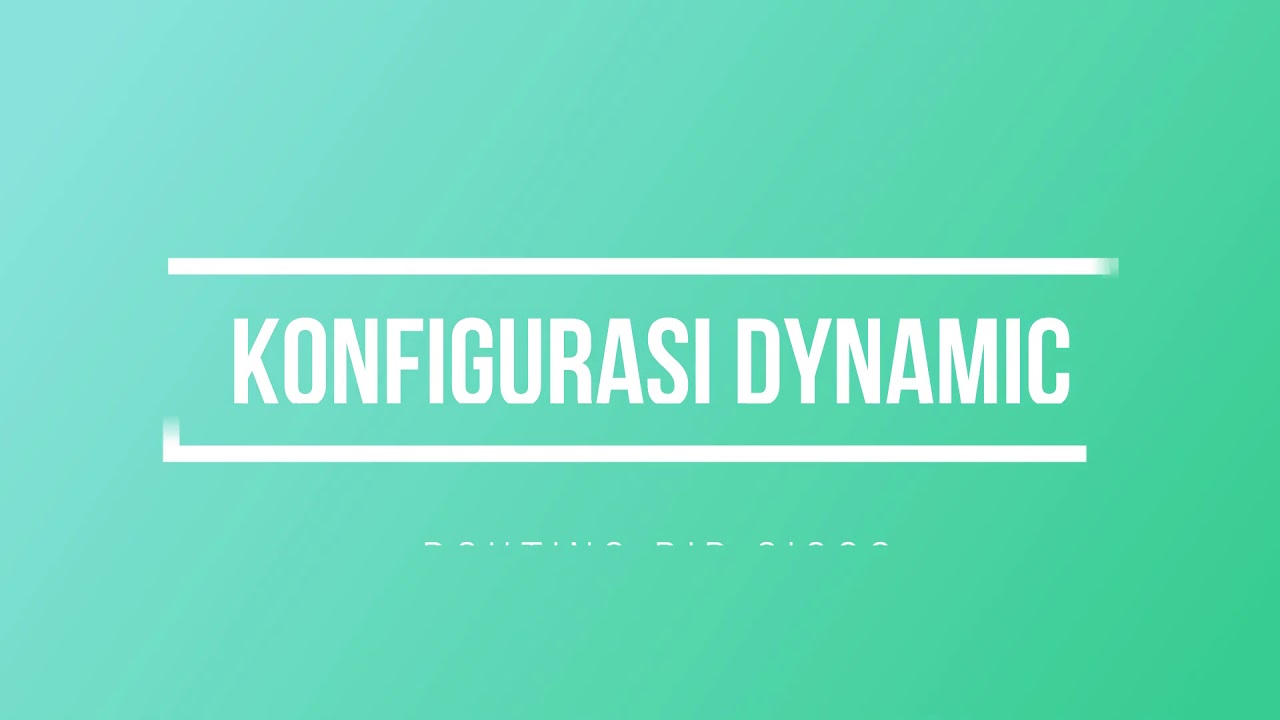 KONFIGURASI STATIC ROUTING DAN DYNAMIC ROUTING RIP CISCO - YouTube