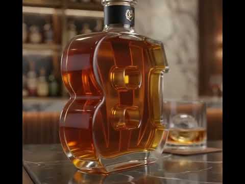 Cincinnati Bengals B Logo Shaped Whiskey Bottle - Sommeray