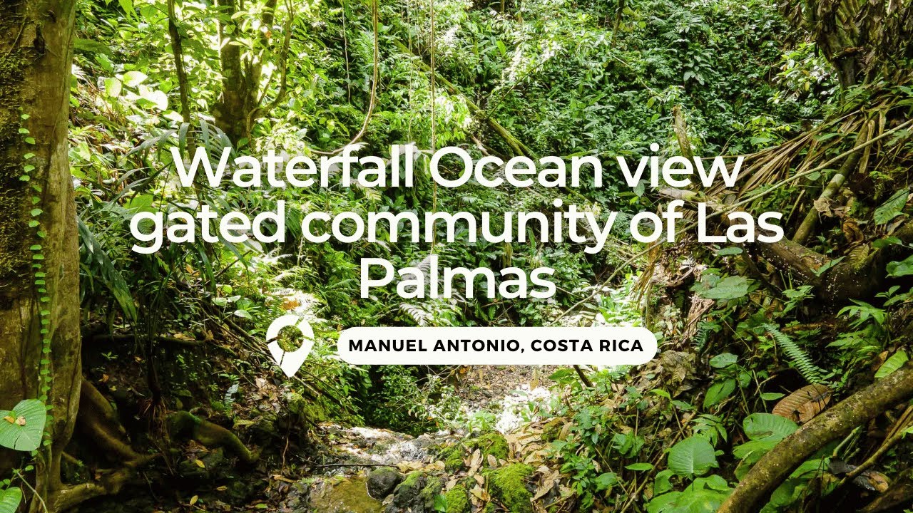 Waterfall Ocean view gated community of Las Palmas - YouTube