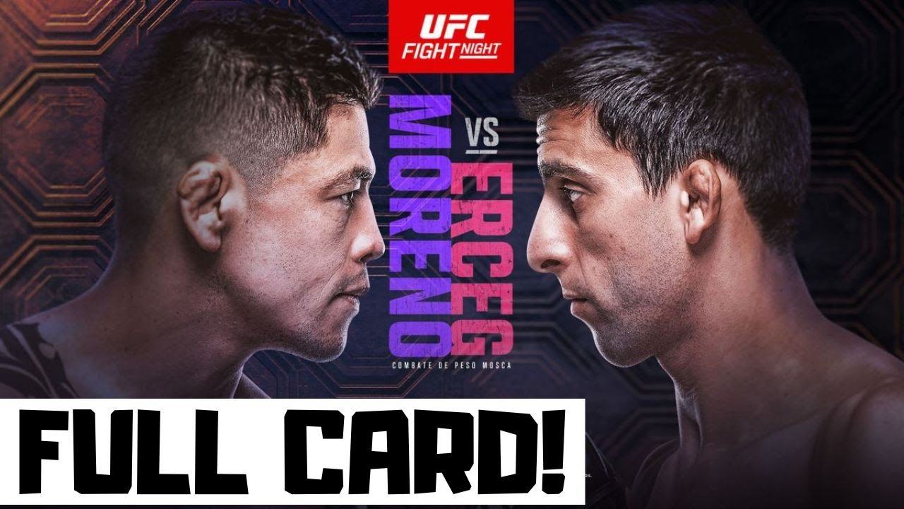 UFC Fight Night Moreno vs Erceg Predictions & Full Card Breakdown - UFC ...