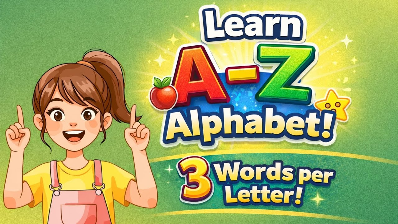 Master the A-Z Alphabet in Minutes | 3 Fun Words for Every Letter ...