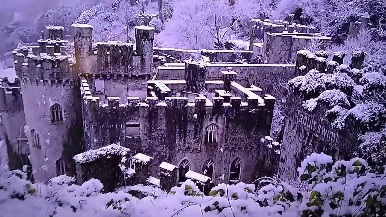 Adult swim Bump castle covered on snow - YouTube