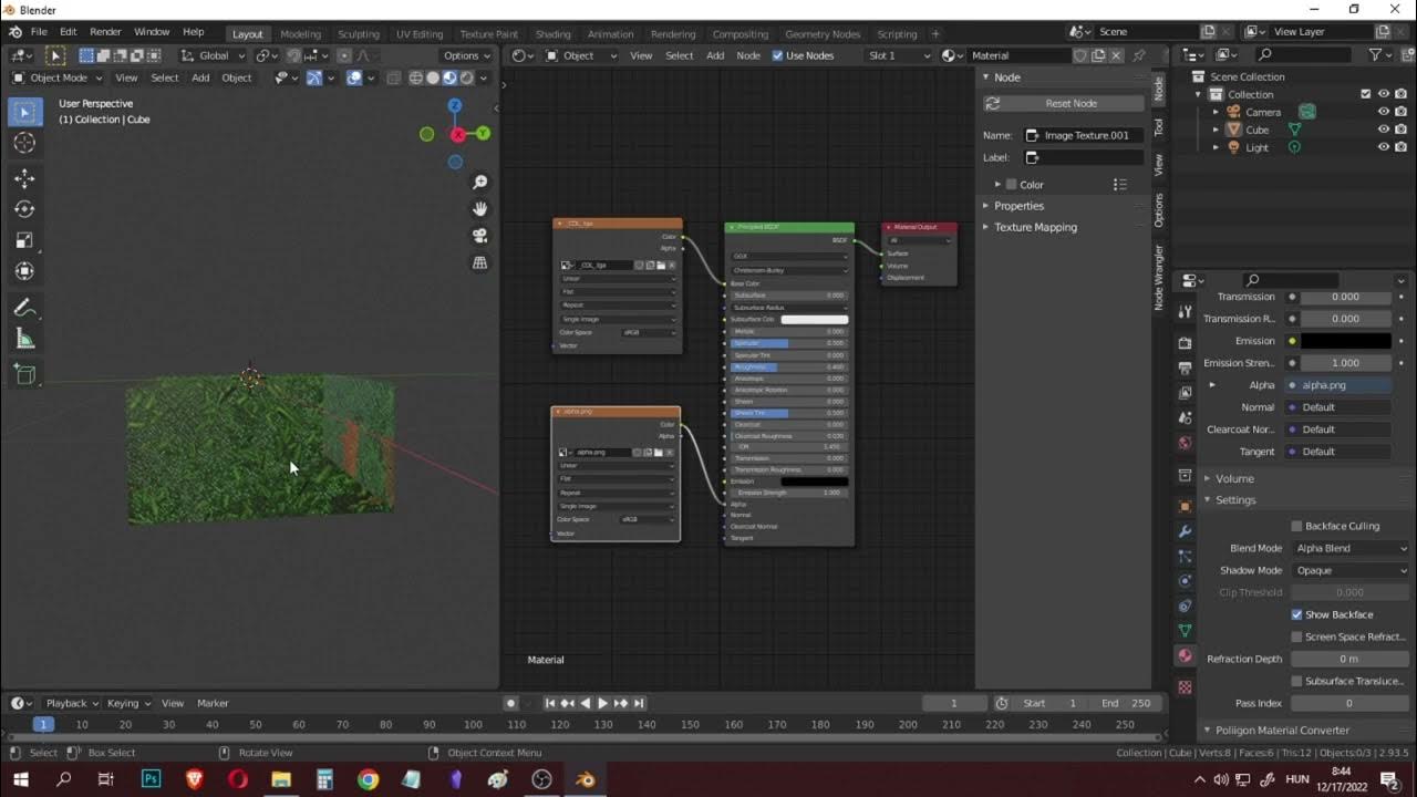 Blender GLB/GLTF tutorial for opacity - skillwarz map editor edition - YouTube