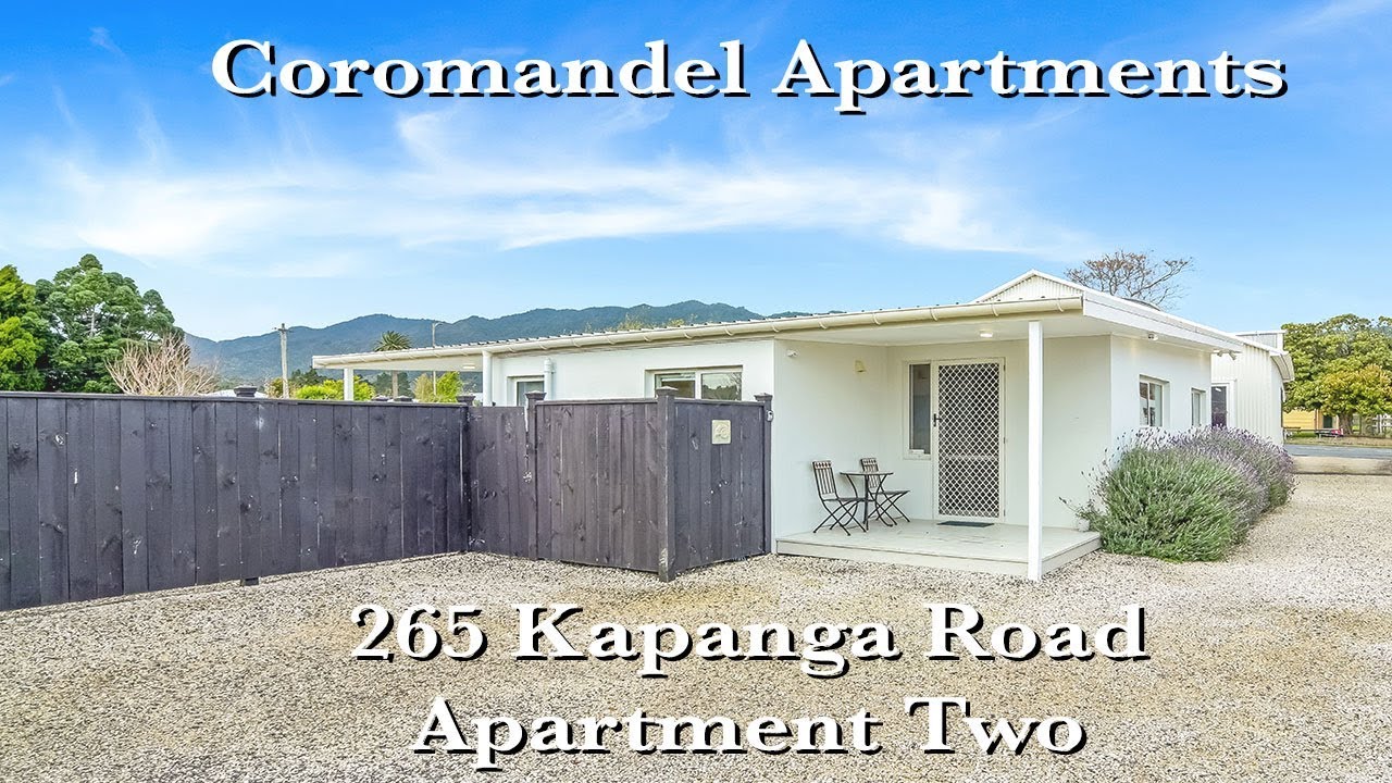 Coromandel Apartments presents 265 Kapanga Road - Apartment 2 - YouTube