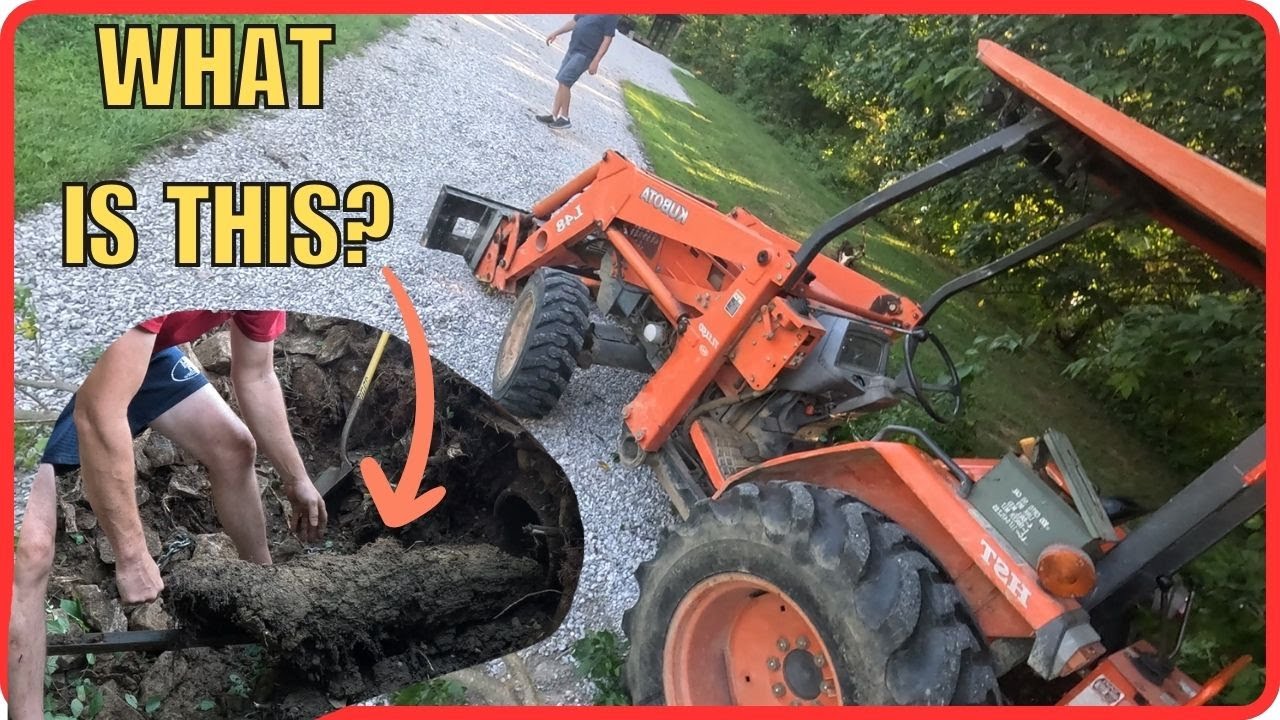 CLEARING A CLOGGED CULVERT PIPE UNDER A DRIVEWAY - YouTube