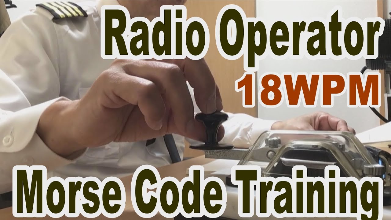 【Radio officer morse practice】This is a Morse code practice video. There is a morse exam in ...