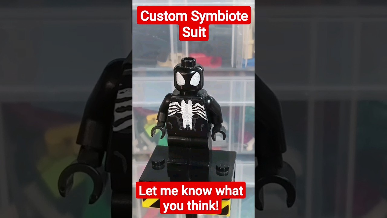 Custom LEGO Spider-man Symbiote Suit minifigure - YouTube
