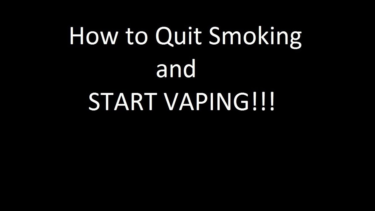 How to quit smoking and start VAPING in Australia! - YouTube