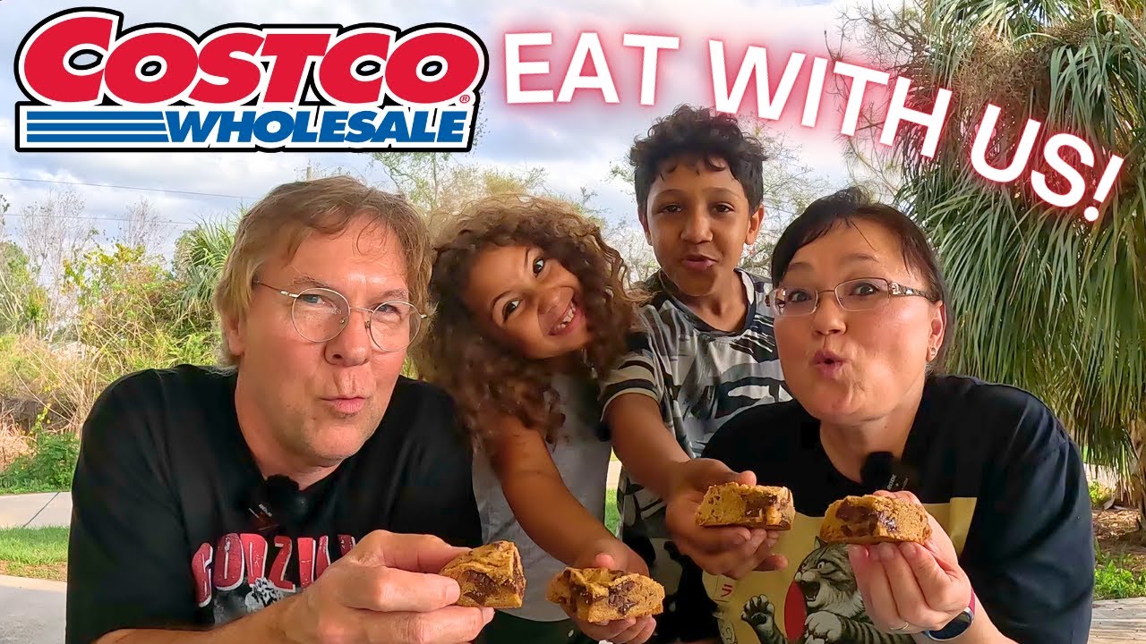 Costco Food Court Menu with Special Guests - Eat With Us! - YouTube