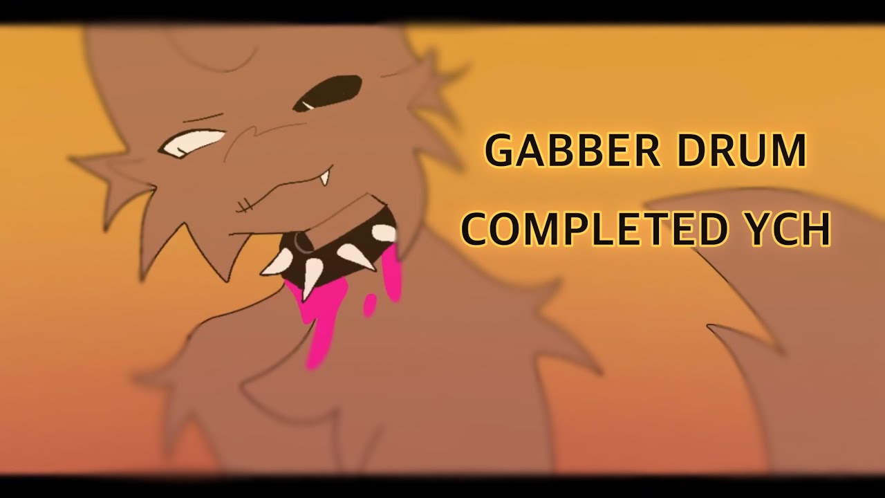 GABBER DRUM . ANIMATION MEME. COMPLETED YCH! - YouTube