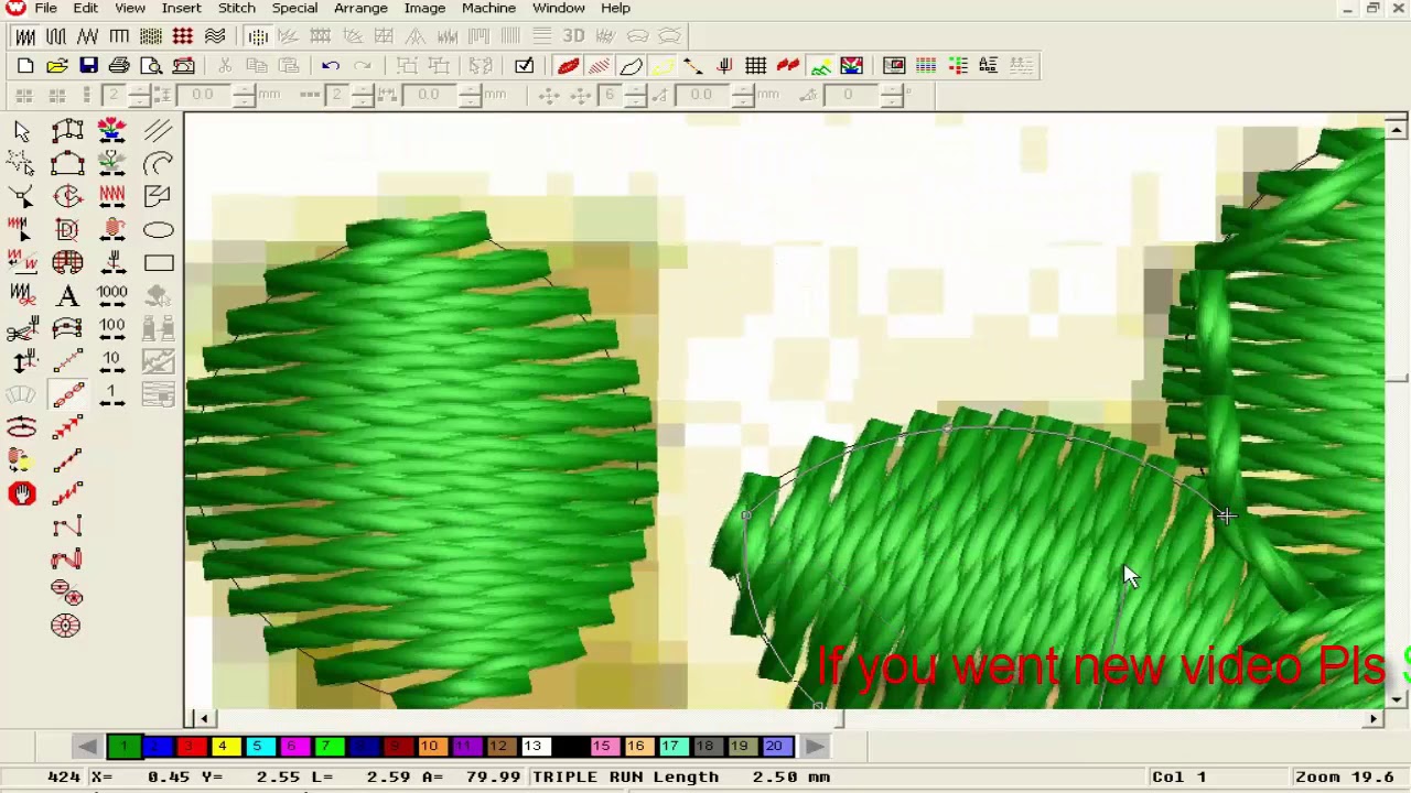 Pinching Design || Embroidery Design tutorial || free embroidery design ...