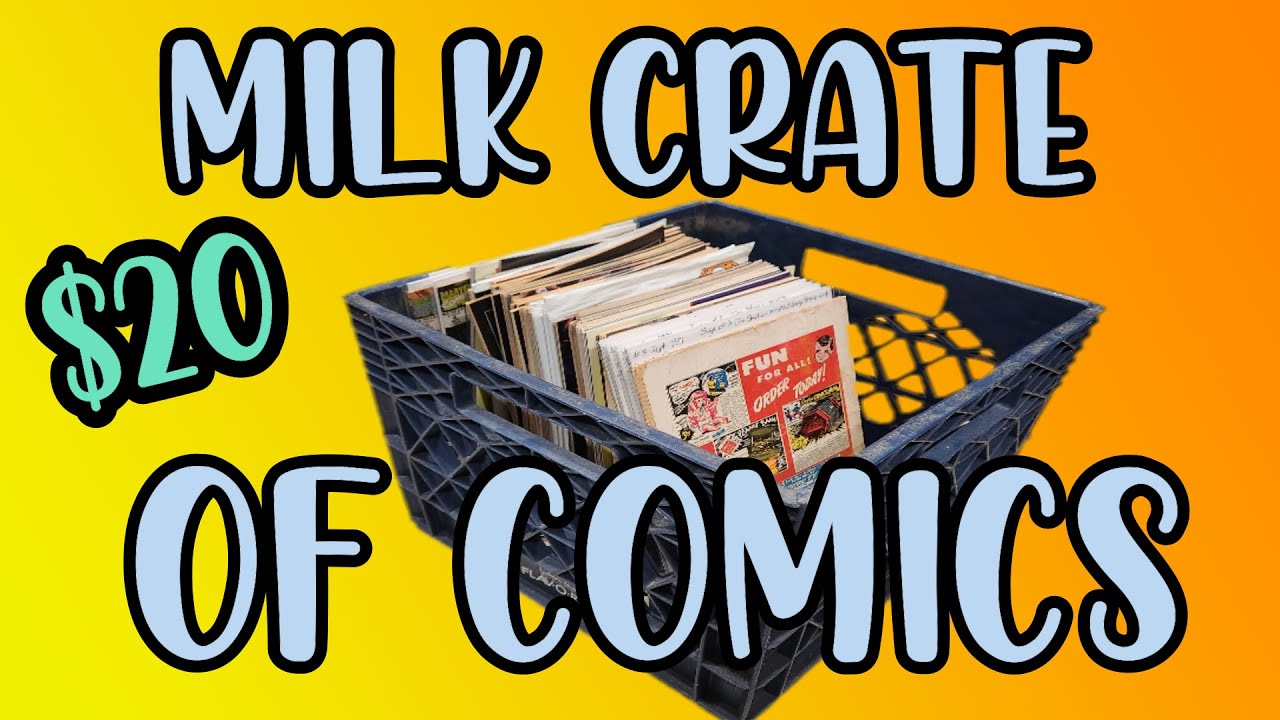 Milk Crate Full of Comics $20 - YouTube