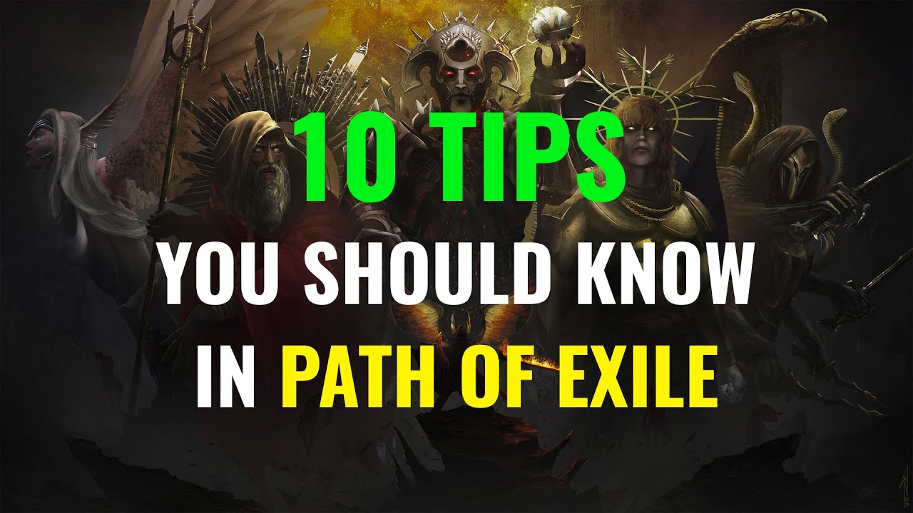 10 Tips you should know to be good in Path of Exile! - YouTube