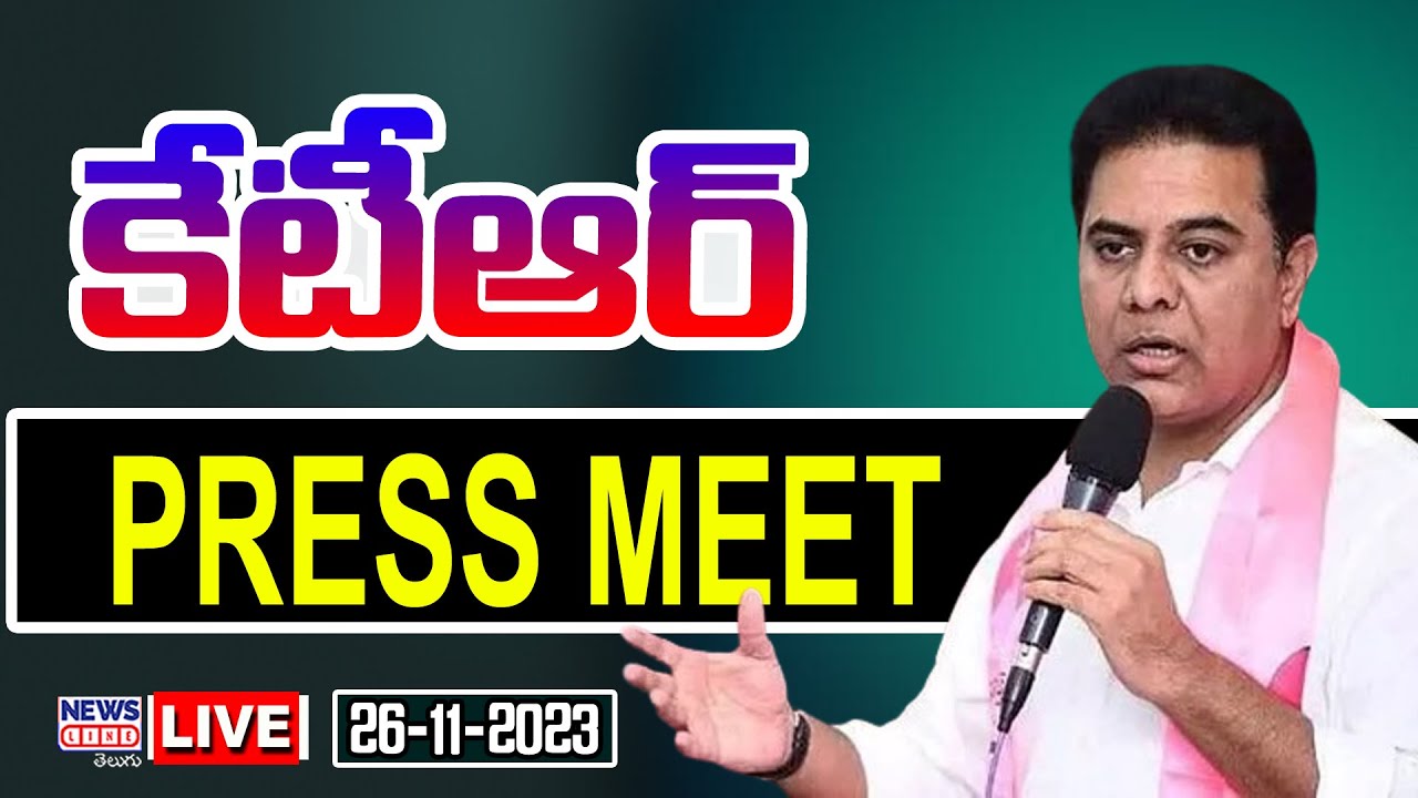 🔴KTR LIVE : Minister KTR Press Meet at Telangana Bhavan | News Line ...