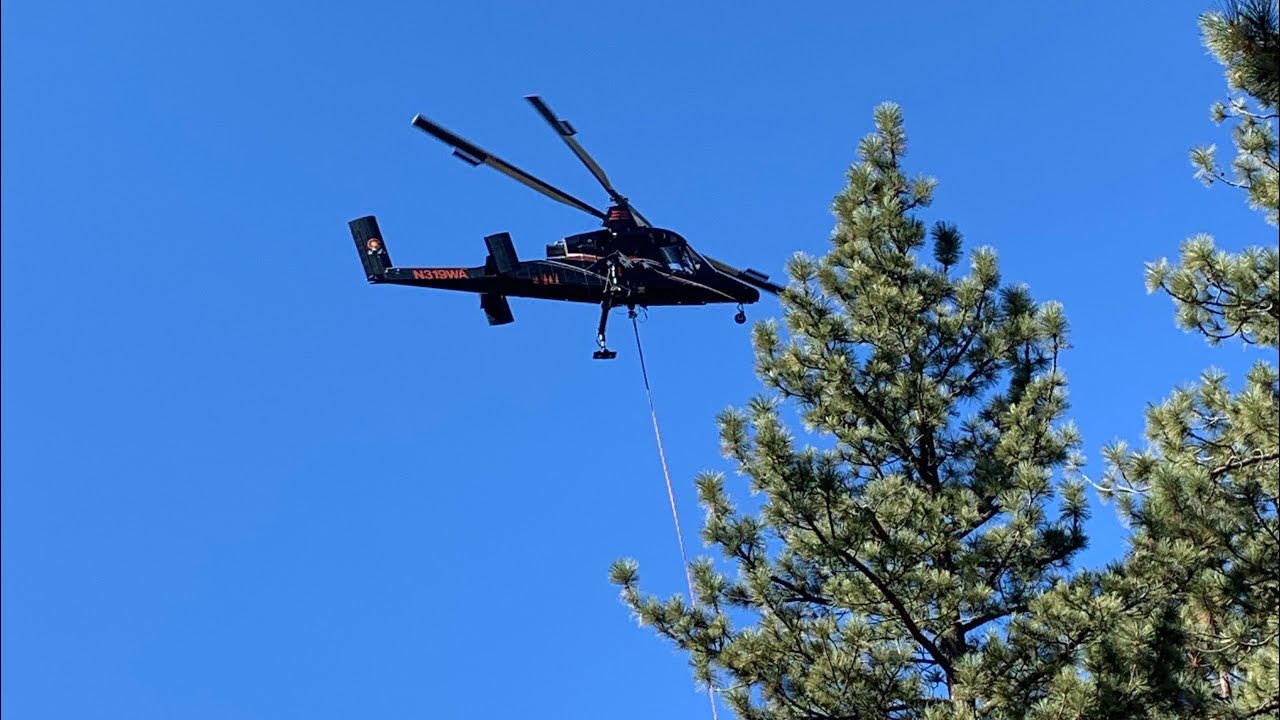 Heli logging - YouTube