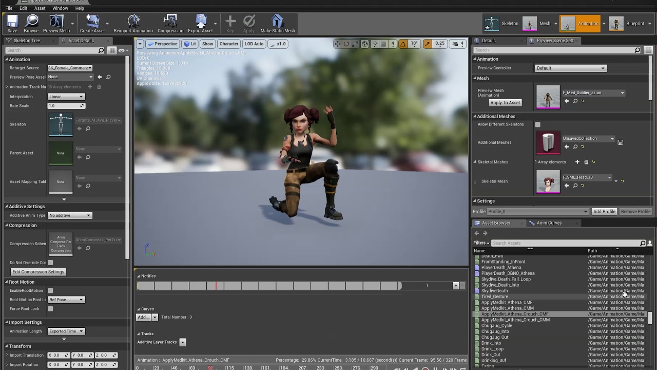 Previewing with Additional Skeletal Meshes - YouTube