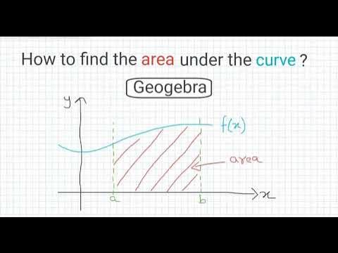 How to find the area under the curve? ----- Geogebra - YouTube